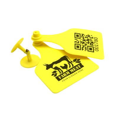 China China Factory UHF RFID Livestock Ear Tags 860-960MHz IP68 Waterproof ISO11784/11785 Custom Cattle Sheep Pig Tags Supplier for sale