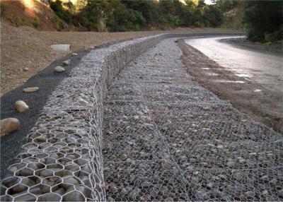 중국 2mx1mx1m 직류 전기로 자극된 개비온 와이어 메쉬 80 Ｘ 100 밀리미터 구멍 치수 판매용