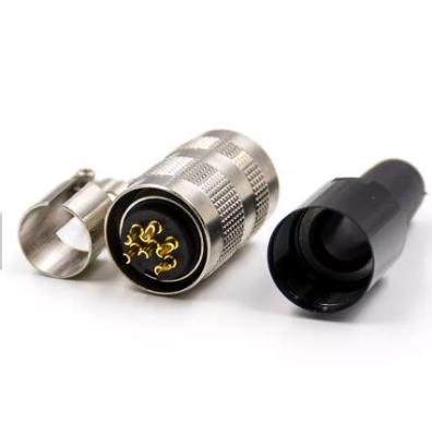 China DIN M16 6 van de de Schakelaarluchtvaart van Pin Waterproof AISG Metaal van de de Stop Vrouwelijke Contactdoos het Mannelijke Te koop