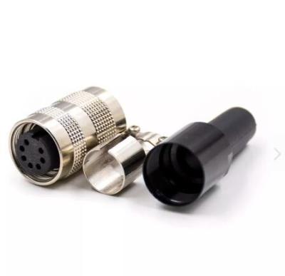 China DIN M16 6 van de de Schakelaarluchtvaart van Pin Waterproof AISG Metaal van de de Stop Vrouwelijke Contactdoos het Mannelijke Te koop