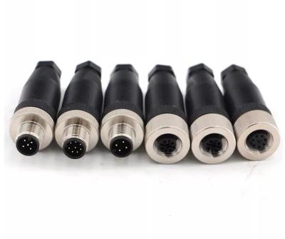 China 3 conector circular IP67 hembra-varón del Pin 4 Pin Screw Shreaded M8 para el sensor de la soldadura en venta