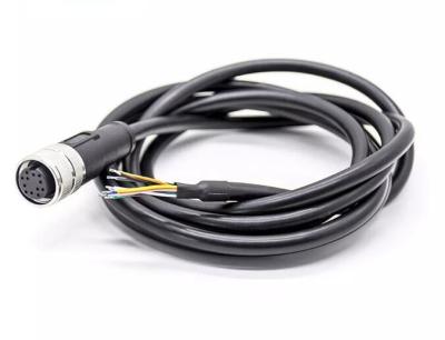 China Indústria do conector PUR de Pin Shreaded Angle Female M12 do código 4 de D à venda