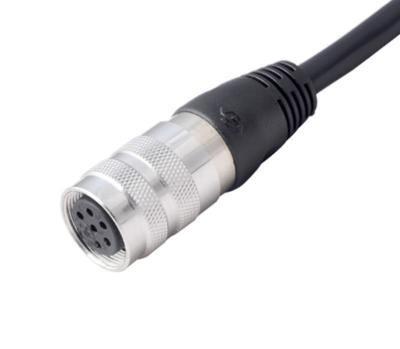 China Conector impermeável 3 do sinal IP67 de M5 M8 M12 4 5 8 12 Pin Custom With Cable à venda