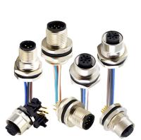 China Automotive M12 Field Wireable Connector A Code 5Pin Straight Angle Circular for sale