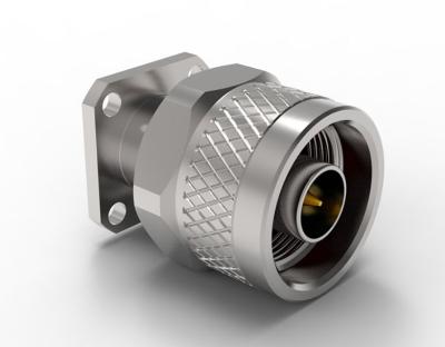 Cina 18GHz, tipo connettore diritto (maschio) della spina, 4-Hole flangia (17.5mm*17.5mm), acciaio inossidabile di N in vendita