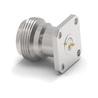 중국 18GHz, 앤형 잭(여성) 연속 연결기, 4-홀 플랜지(17.5mm*17.5mm), 스테인레스 강 판매용