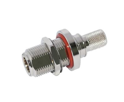 Cina Connettore di rf, tipo femmina diritta di N della piegatura per LMR-400, 50 ohm, paratia in vendita