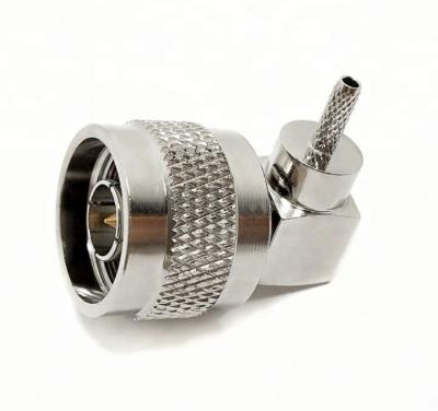 China Elbow N Type Connector LMR100 Coaxial Cable Right Angle Aerial adaptor RF Radio Connector for sale