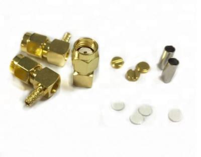 China SMA-Stempel-Rf-Antennen-Verbindungsstück, Rfkoaxialadapter für Kabel RG174 Lmr100 zu verkaufen