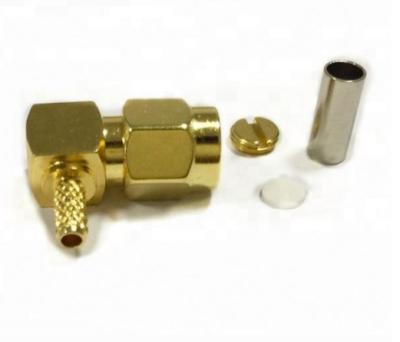China SMA-Stempel-Rf-Antennen-Verbindungsstück, Rfkoaxialadapter für Kabel RG174 Lmr100 zu verkaufen