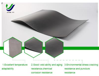 China HDPE Smooth Geomembrane with Excellent Chemical Resistance for anti-seepage in Landfill and Agriculture breeding for sale