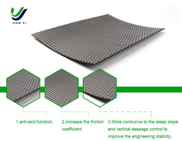Quality Anti Skid HDPE Textured Geomembrane Customized For Pond Liners for sale