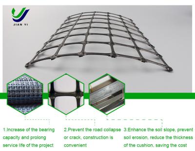 China Uv Resistant Biaxial Polypropylene Geogrid For Tunnel Culvert Crack Resistant for sale