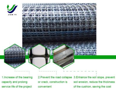China 4m~5m Biaxial Plastic Geogrid for Slope Protection And Foundation Reinforcement for sale