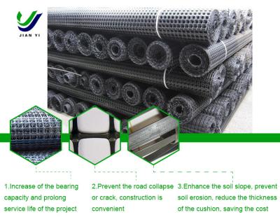 China Special Biaxial Plastic Geogrid 4m~5m For Waste Restoration And Waste Disposal for sale