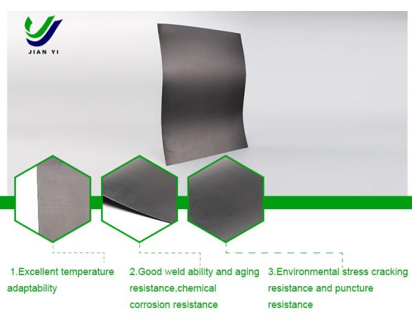 Quality High Tensile Strength HDPE Geomembrane Resistant To Corrosion Of Acid And Alkali Oils for sale