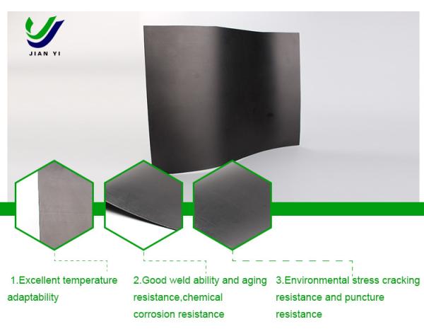 Quality Permeable Material HDPE Smooth Geomembrane For Filtration And Isolation for sale