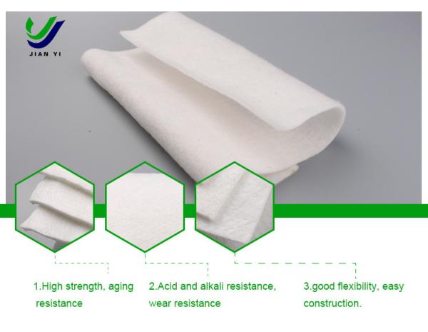 Quality High Tensile Strength Long Fiber Geotextile with 4.5-40KN/m Breaking Strength for sale