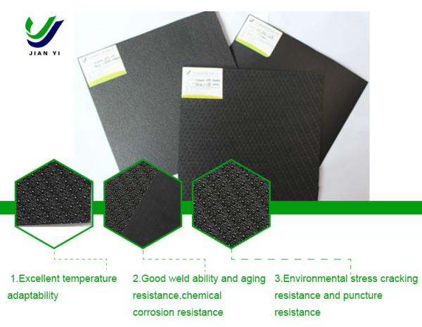 Quality HDPE Column Point Rough Surface Geomembrane High Strength Anti Seepage for sale