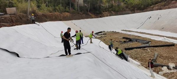 Quality Composite Geomembrane: Reinforced Protection with Geotextile Backing for sale