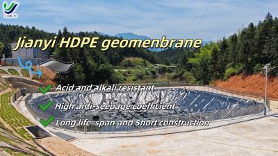 중국 저수지 지오멤브레인 라이너: 뛰어난 물 보존 및 관리 솔루션 판매용
