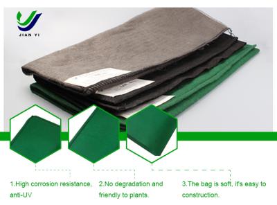 China Polyester Fiber Ecological Bag with 4.5KN/M Breaking Strength and 80mm x 50mm Size for Slope Protection for sale