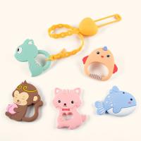 China Michi Star Animals Pattern Silicone Baby Teether Alleviate Gum EEC certification for sale