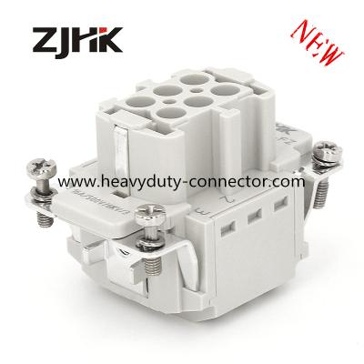 China HE -006 Quick Lock Terminal Heavy Duty Rectangular Connectors Replace Phoenix Connector for sale