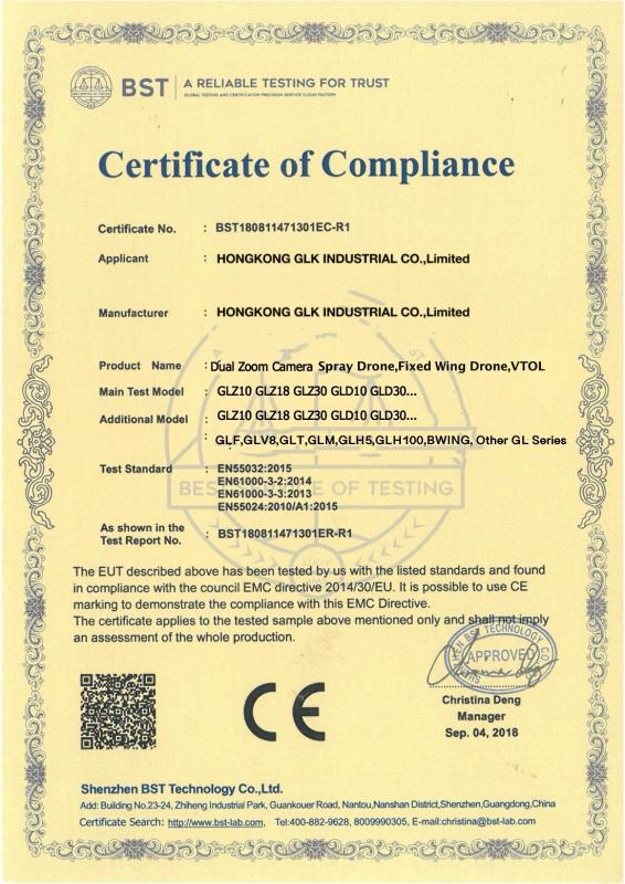  - HongKong GLK Industrial Co., Limited