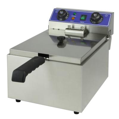 China CE Single Tank Electric Deep Fryer Counter Top Electric Fryer Restaurant Cooking Fryer WF101 for sale