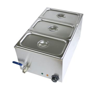 China CE Electric Bain-Marie Fast Food Equipment Electric Bain-Marie Food Warmer BM-3V for sale
