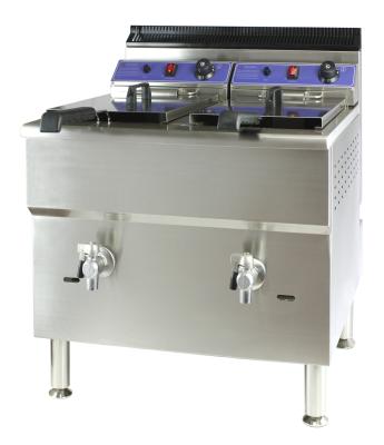 China Twin fryer Double deep fryer Gas fryers Industrial deep fat fryer Catering serving equipment China manufacturing product for sale
