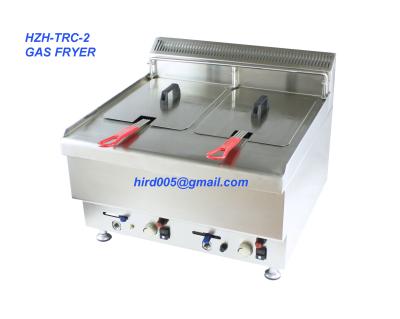 China CE Fryer Commercial Deep Fryer Gas Fryer HZH-TRC-2 for sale