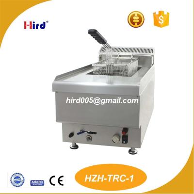China CE Commercial gas deep fryer Gas fryer for sale professional catering equipment china manufacture HZH-TRC-1 for sale