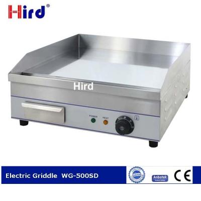 China CE Chromed griddle Pan Portable griddle Electric griddle plate 9mm thick WG-500SD for sale