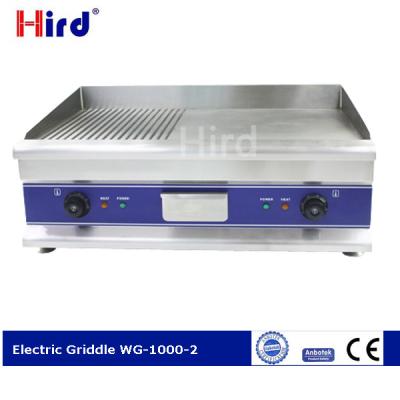 China CE Large electric griddle Professional griddle Grooved griddle Equipment for restaurant  WG1000-2 for sale