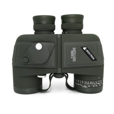 China Army Green 7X50 Binoculars Telescope With Rangefinder BaK4 Waterproof for sale