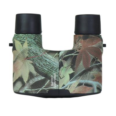 China Children Camouflage Binoculars Fixed Zoom Anti-skid Portable 8x21 binoculars for sale