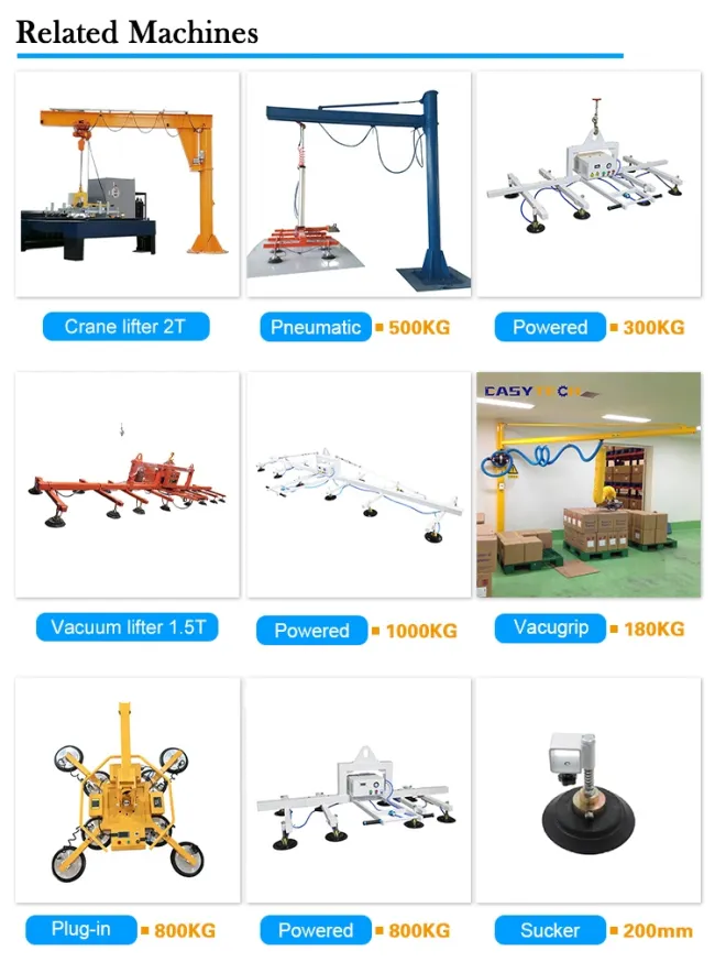 CE Approved Suction Pad Lifter Carton Stack Box Lifting Device 30kg