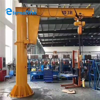 China Tailored Cantilever Crane Electric Jib Crane With Wire Rope Hoist Or Chain Hoist for sale