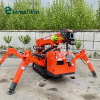 China 3 Ton Electric Mini Spider Crawler Crane 2.98t x 1.3m Wireless Remote Control for sale