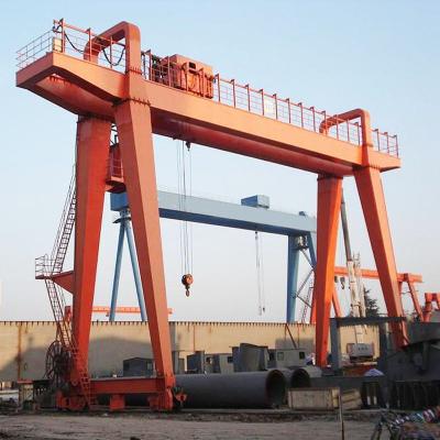 China 20-50 Ton Heavy Duty Mobile Double Girder Gantry Crane With Remote Control for sale