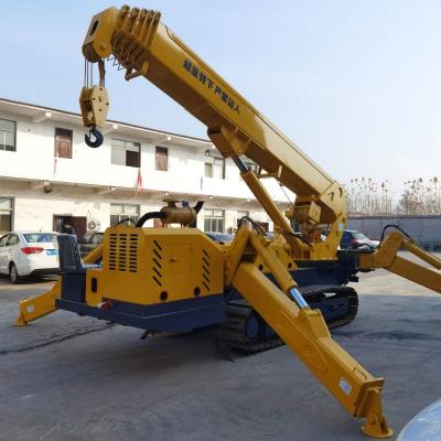 Chine Powerful Electric And Diesel Power 5 Ton Spider Crane In Yellow / Red / Blue / Black Or Green For Heavy Lifting à vendre