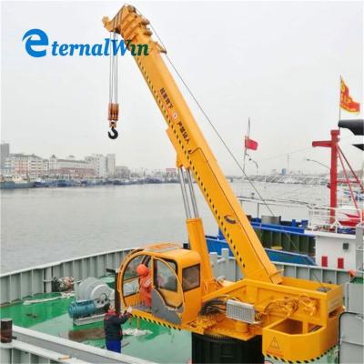 China 360 Rotatable Harbour Crane Ship Crane With Lifting Height Up To 20 M for sale