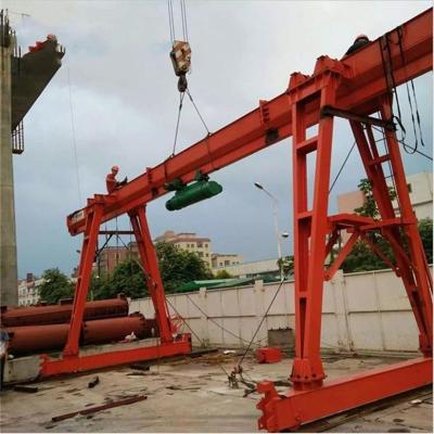 China Used Container Motorized Workshop Single Beam Rubber Tire Gantry Crane 8T 10T for sale