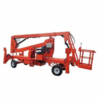 China Self Propelled Trailer Mounted Cherry Picker lift PLC Control System for sale