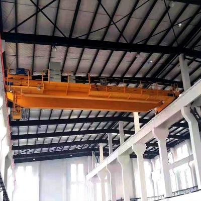 China Twin Beam Overhead Crane Machine QD Model 5 Ton Bridge Crane With Trolley for sale