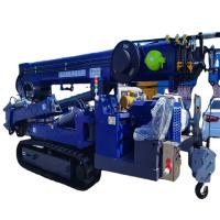 China 8 Ton Spider Crawler Crane 2500kg Electric Diesel Telescopic Boom for sale