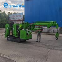 China Eternalwin Mini Spider Crane 3-12 Ton Telescopic Boom Electric Diesel Crawler Crane for sale