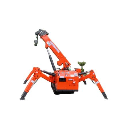 China Crane à araignée mini électrique de 12 tonnes à téléscope en acier jaune/rouge/vert for sale